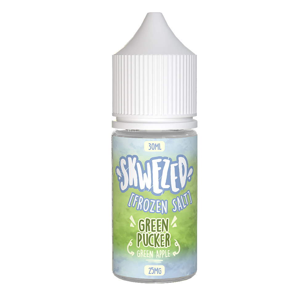 Skwezed Salt-Frozen Green Pucker (Green Apple Ice), 30mL | Vapor Bridge