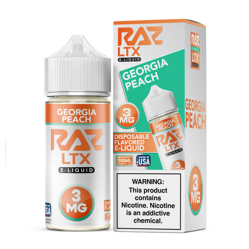 RAZ LTX Georgia Peach 100mL – Vapor Bridge